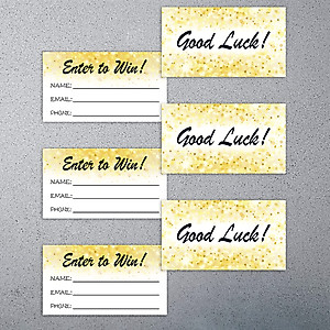 200 Pieces Raffle Tickets 3.5”x2” Entry Cards Contest,Raffles,Ballot Box,50/50,Auction,Great for Fund Raisers,Fairs,Carnivals,and More-with Space for Name, Email Address, and Phone Number Fields