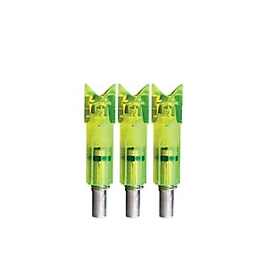 Lumenok Gold Tip Crescent Bolt End (3-Pack), Green