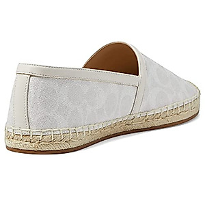 Coach Collins Coated Canvas Espadrille White 8 B (M)