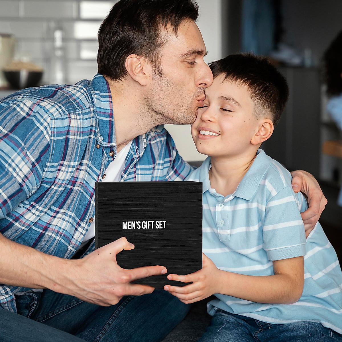 Men's Gift Set, Includes Men Apollo Body Wash Sage and Sedalwood, Men Apollo Body Spray Citrus and Madera, Bonus Party-pom Soap Saver in Gift Box, Perfect for Father's Day, Dad, Boyfriend