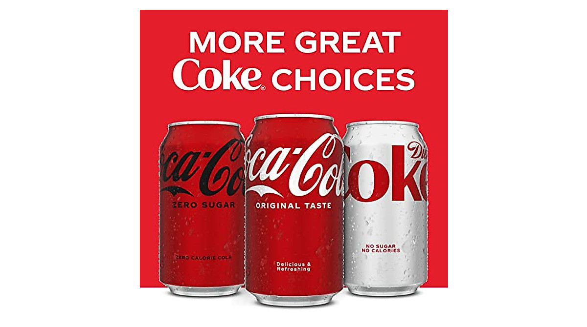 Refresh with Coca-Cola Original Taste - 24 Pack, 12oz Cans