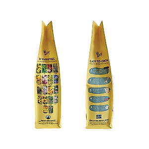 BUZZY Wildflower Pollinator Seed Mix (1lb Bag), 18 Pollinator-Friendly Varieties, Protect The Pollinators & Save The Planet, Coneflower, Sunflower, Calendula, Cosmos, & More, Growth Guaranteed