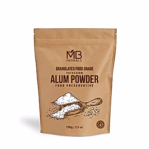 MB Herbals Alum Powder 100 Gram (3.5 oz) | Granulated Potassium Alum Powder | Purified Through Shodhan Process | Granulated Powder