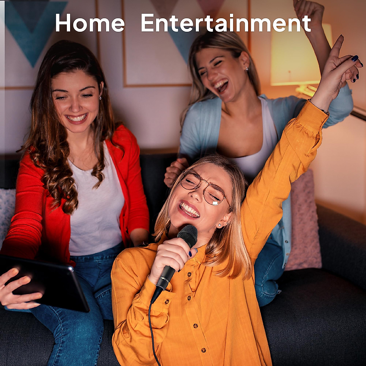 CAROL GS-67 Dynamic Vocal Microphone Supercardioid Handheld Mic, with Shock Absorber Effect for Presentation and Home Entertainment, Recording, Live Performance w/ 14.8ft XLR to 1/4"(6.35mm) Cable