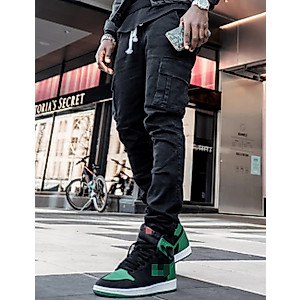 HUNGSON Men's Slim Fit Jeans 7 Pockets Stretch Skinny Denim Pencil Pants Nova Fashion