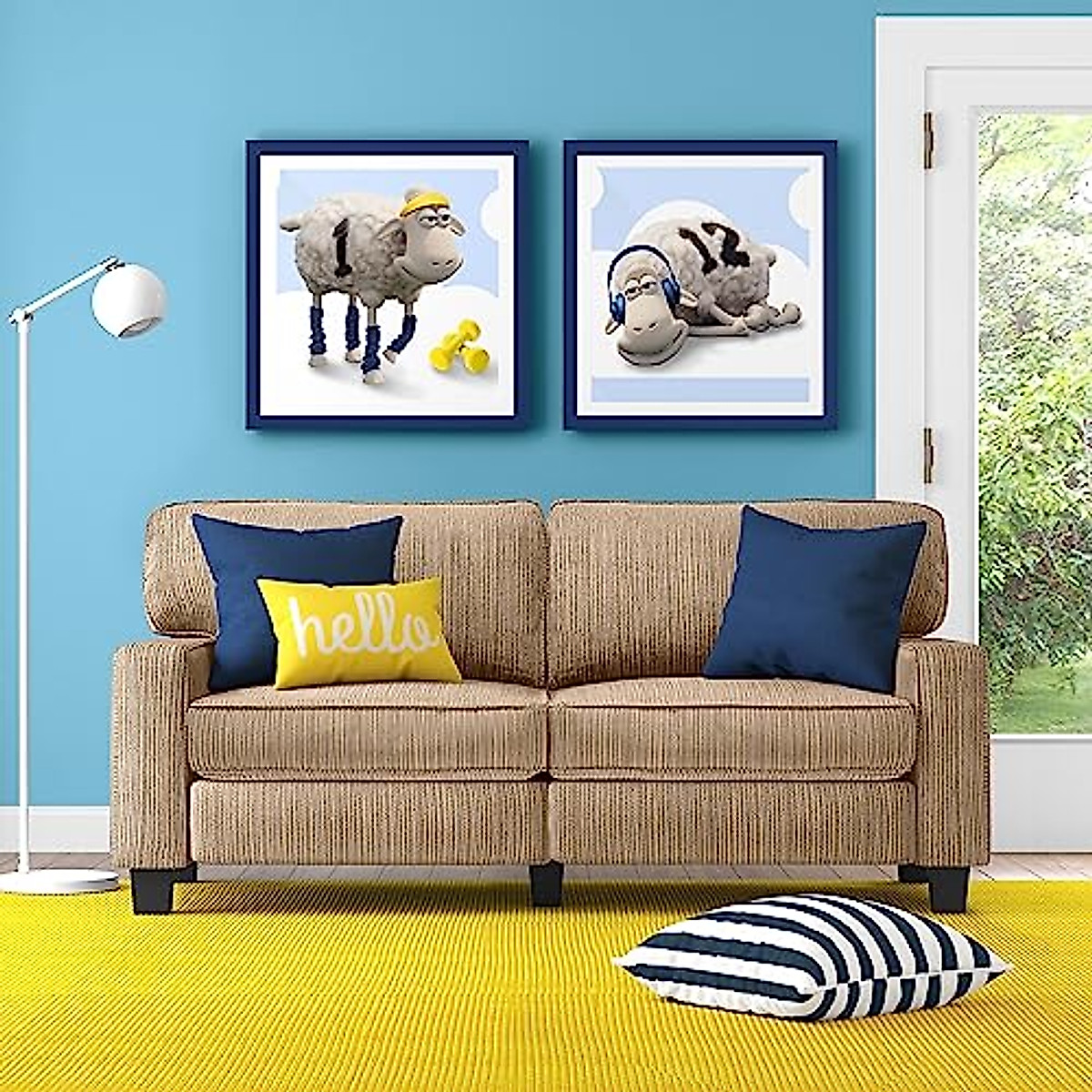 Serta Palisades Upholstered Sofas for Living Room Modern Design Couch, Straight Arms, Soft Fabric Upholstery, Tool-Free Assembly, 73" Sofa, Beige