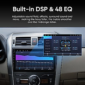 5G WiFi (1280X720 Pixel) 8 Core 2G Ram 32G ROM Car Stereo Radio 9 Inch for Toyota Corolla 2009-2012 with Carplay Android Auto,GPS 48EQ Mirroring Airplay Backup 1080P SWC