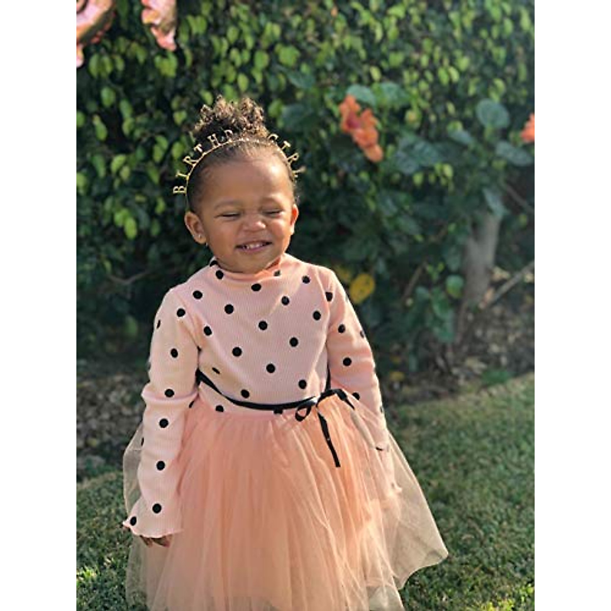 Elehere Birthday Girl Tiara Headband Headpiece Girls Party Hair Accessories, 0.6"*0.3" Letters (Alloy), Princess Tiara Crowns