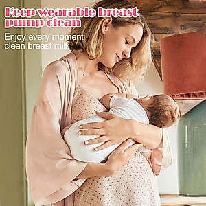 Flange Insert 13/15/17/19/21mm 5pcs, Compatible with Momcozy S9/S9 pro/S12/S12 pro, Including Duckbill Valve&Silicone Diaphragm for Wearable Breast Pump, Reduce Nipple Tunnel Down to Correct Size