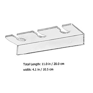 Cabilock 3 pcs Storage Transparent Wall-mounted Thickened Glasses Kitchen Wall Mounting Hanging Slot Rack Stemware Acrylic Cabinet Wine Hanger Cup Clear Barware Mounted for Bar Glass Under