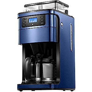 ROLTIN Coffee Machine Coffee Maker 2-12 Cup Programmable Coffee Machine with APP Control Pot Drip Coffee Maker with Timer And Thermal Pot Permanent Filter Coffee Maker Blue