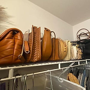 Clear Closet Bag Storage Dividers Rack, Detachable Cupboard Shelf, Acrylic Dividers For Shelves, Acrylic Shelf Dividers Stackable, Storage Rack For Shelf Dividers For Closet Organization (32cm*2)