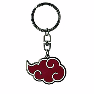 ABYstyle Naruto Akatsuki Metal Keychain, Red, One Size, Modern