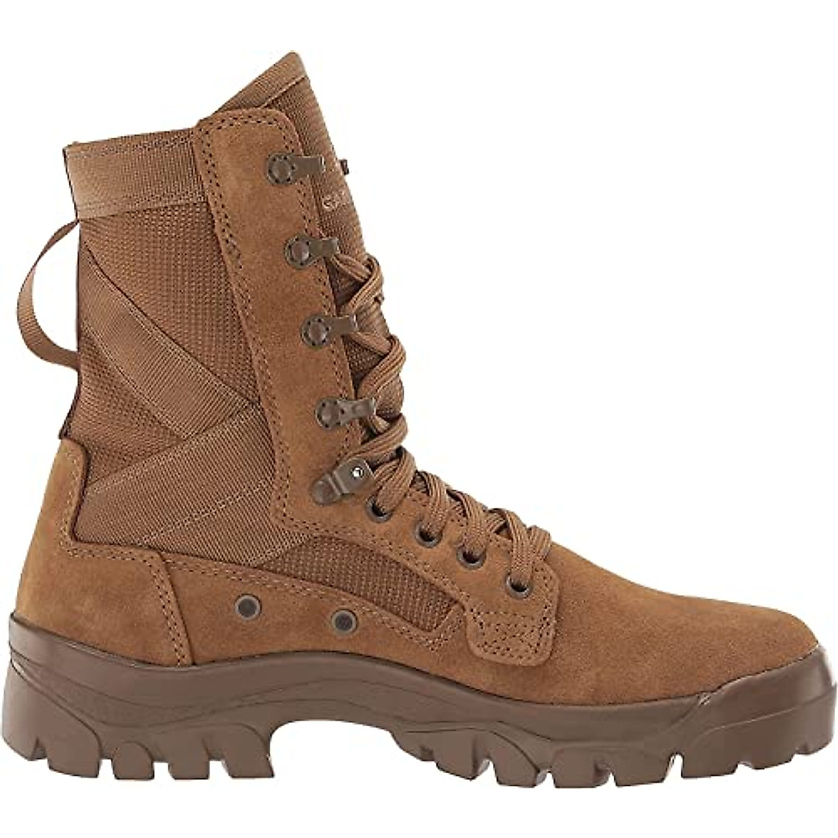 GARMONT TACTICAL T8 Bifida Military Combat Boots for Men and Women, Army, Air Force, AR670-1 Compliant Footwear, Suede Leather, Multi-Terrain Shoes, Coyote, Size 10.5