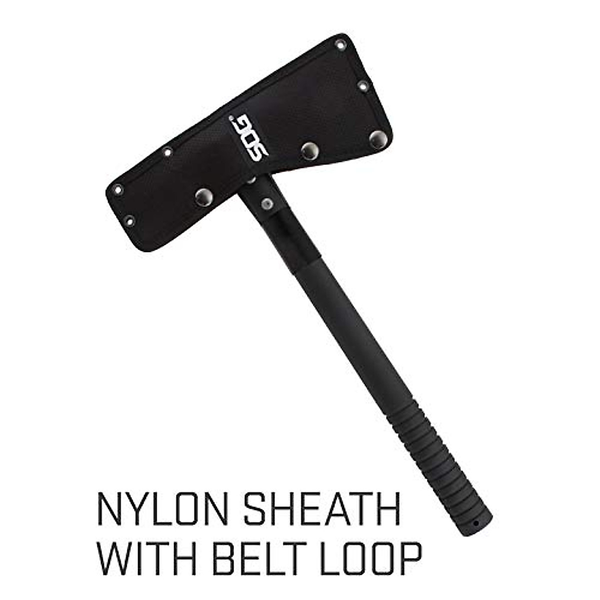 SOG Tactical Tomahawk- Throwing Hatchet, Versatile Survival Tactical Axe and Emergency Breaching Tool with Sheath (F01TN-CP)