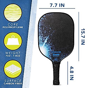 Franklin Sports Pickleball 2 Player Carbon Fiber Paddle and X-40 Pickleball Set - (2) Carbon Fiber Paddles - (4) X-40 Balls - Carry Bag - USA Pickleball Approved