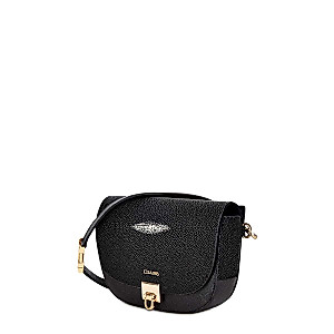 CUADRA Women's Beltbag in Genuine Stingray Leather Black, BO459MA