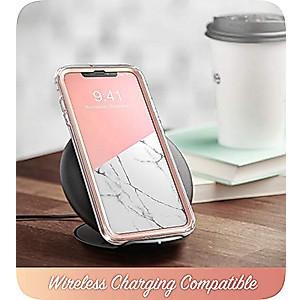 i-Blason Cosmo Full-Body Case for iPhone Xs/ iPhone X Case 2018 Release, Marble, 5.8"