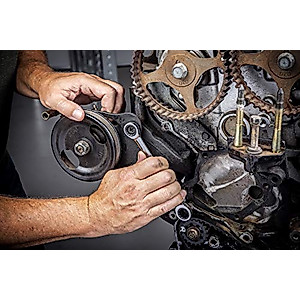 SATA 4-Piece Full-Polish SAE Ratcheting Wrench Set, Double Box Design with 72-Tooth Gear and Off-Corner Loading - ST46134U