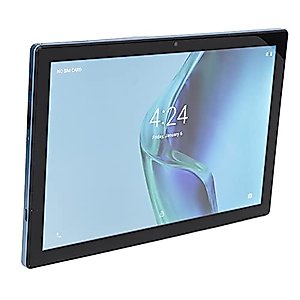 VINGVO 10 Inch Tablet, 100‑240V Tablet PC 8G RAM 128G ROM for Android 11 4G Network Call for Old Man (Blue)