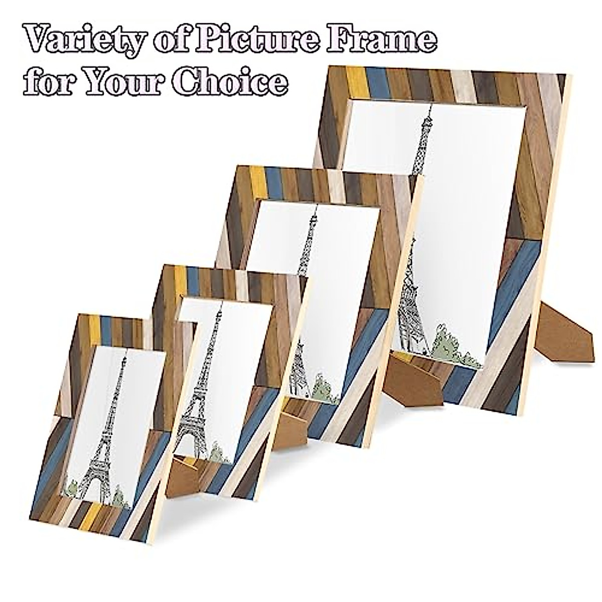 POFATO Art Painted Boards11x14 Picture Frame Wood Photo Frame for Tabletop Display Wall Mount Picture Frame Display 11 x 14 Inch Photo Wall Decor Home Gift Frames