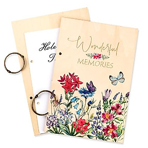 Giiffu Card Keeper with Metal Buckles Binding, Card Organizer Book, Holiday and Birthday Card Keepsake Book Greeting Card Holder and Greeting Card Keeper, 6.3" x 9.5"