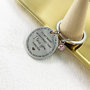 ZYALTFDC Nana Gifts from Grandkids Mother's Day Gifts Keychain Gift for Nana from Grandchildren Keyrings Gifts for Grandma Christmas Birthday Gifts for Nana I Love You Gifts for Her Grandmother
