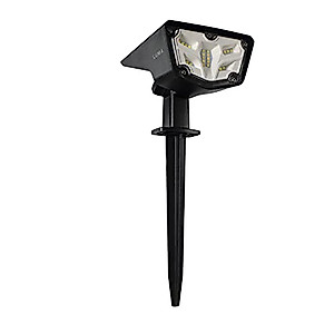 Luma Solar Outdoor Lights 2 Pack | Weatherproof Landscape Lighting with 22 LED Outdoor Lights for Patio, Yard | Garden & Wall Mount | 3 Modes Cool, Warm, Both + Rechargeable All-Night Battery