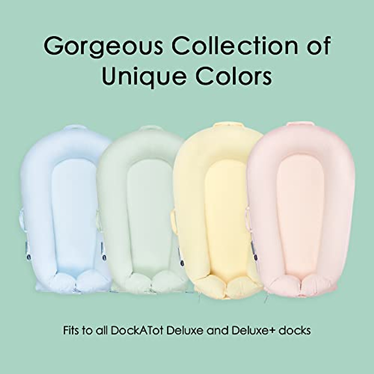 Organic Replacement Cover with Waterproof Pad | Premium Quality Spare Cover Certified Organic Cotton | Protects Against leaks | [Fits Dockatot Deluxe + Docks] (Cover Only) (Pistacho Green)