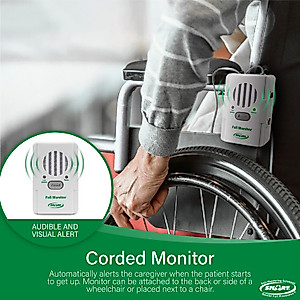 Smart Caregiver Fall Prevention Monitor and Weight Sensing Chair Pad - Alerts Caregiver When They Get Up from Chair - Chair Exit Alert for Elderly - 1 Year Warranty