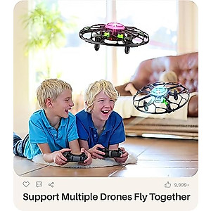 SYMA Drone for Kids with LED, X660 Mini Quadcopter with 3D Flip, Rotary Ascent, Headless Mode, Speed Switch and Full Protection RC Helicopters UFO Toys Gifts for Beginners Adults