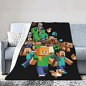 Air Conditioning Blanket Game Throw Blanket Super Soft Blanket for Bedroom Livingroom Sofa Bed Car 50"X40"