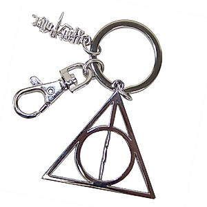 Monogram International Harry Potter Deathly Hallows Pewter Key Ring