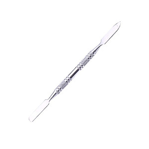 Rotekt Small Stainless Steel Makeup Palette Rectangle Shape Mixing Plate Tools With Spatula