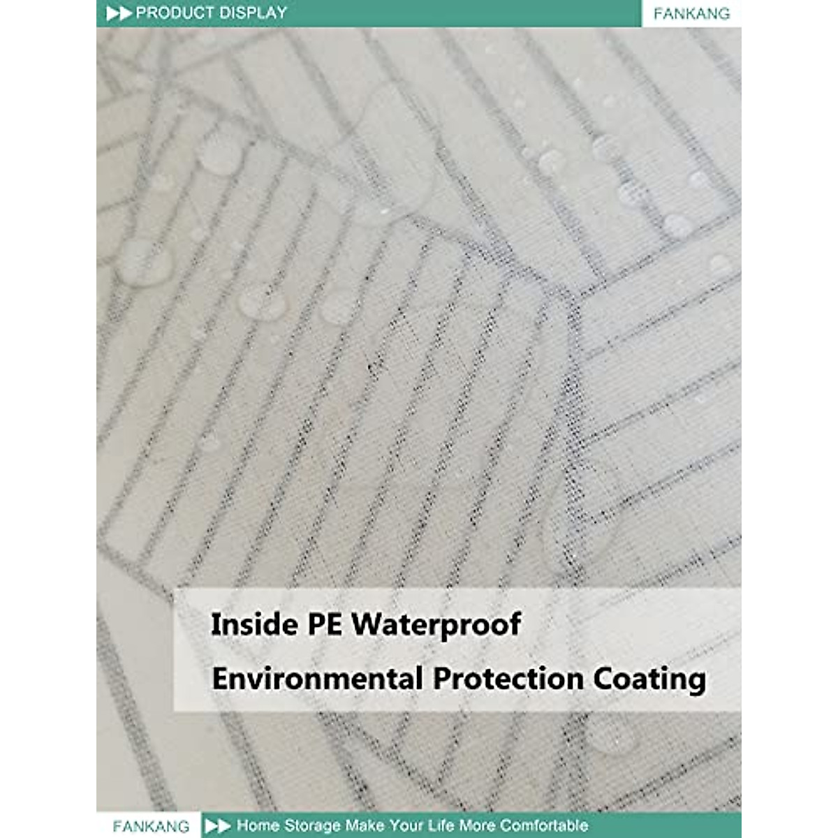 FANKANG 2 Packs Round Storage Basket Bins Collapsible Fabric Shelf Organizer for Storing Makeup, Baby Toys,Books, Office Supplies, etc（2-White Magic Cube）
