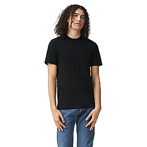 American Apparel Fine Jersey T-Shirt, Style G2001, Multipack, Black (2-Pack), X-Small