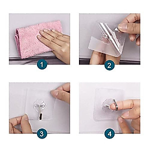 10pcs Strong Self Adhesive Door Wall Hangers, Transparent Hooks Suction Heavy Load Rack Cup Sucker