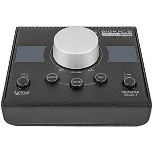 Mackie Big Knob Passive Studio Monitor Controller with 1/4" Male Phone to 1/4" Male Phone TRS Cable -5