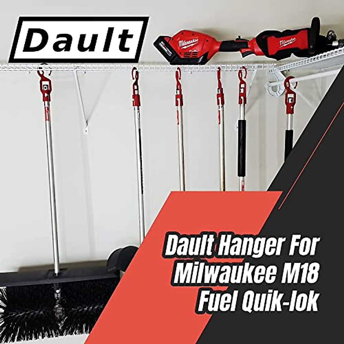 DAULT Hanger for Milwaukee M18 Fuel Quik-lok Attachments (3 Pack) Made in U.S.A, See Video