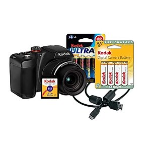 Kodak EasyShare Z5010 Digital Camera Bundle with 21x Optical Zoom and HD Video Capture (Includes Rechargeable Batteries, HDMI Cable, 8 GB Memory Card)
