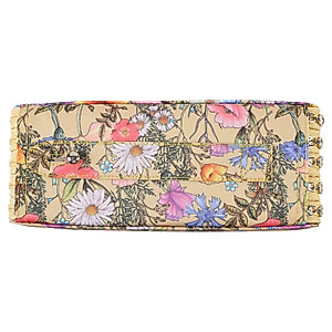 Shulaner 250 Slots Colored Pencil Case Organizer with Zipper Large Capacity Pen Holder Bag for Artist Yellow Flower