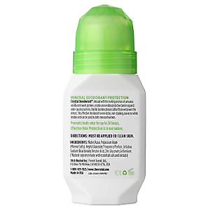 Crystal Deodorant - Mineral Roll on Vegan Deodorant for Women and Men, Vanilla Jasmine - 2.25 fl. oz. (Pack of 3)