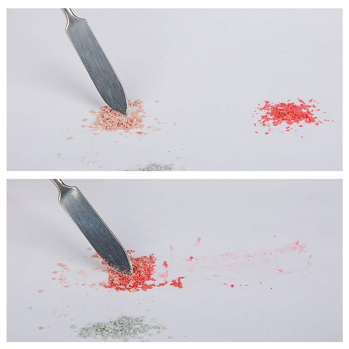 DanziX 70Pcs Metal Stickers for Eyeshadow Palette Set,Palette Empty Eyeshadow Makeup Palette + 2 Depotting Spatula (35Pcs Round + 35Pcs Square)