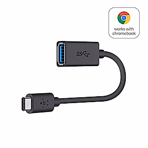 Belkin 3.0 USB C to USB Adapter - USB C Charger - USB C Cable - USB-C to USB adapter - USB Type-C Cable Compatible With iPad Pro, iPad Air, MacBook Pro, MacBook Air, Chromebook Pixel & More