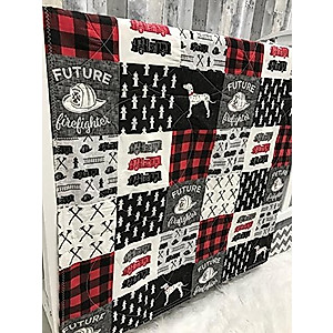 Baby Boy Nursery Set , Baby , Firefighter , Fire Truck , Fire Fighter, Baby Bedding , Crib Bedding , Babylooms