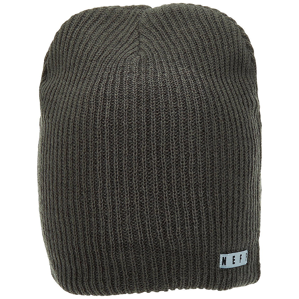 NEFF mens Daily Beanie, Warm, Slouchy, Soft Headwear Beanie Hat, Charcoal, One Size US