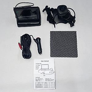 Burstler Baby Car Camera,Back Seat Car Seat Camera With Night Vision,With 4.3'' HD Display Easily Observe The Baby’s Move，Baby Car Mirror With 360° Fixable Camera（Black）