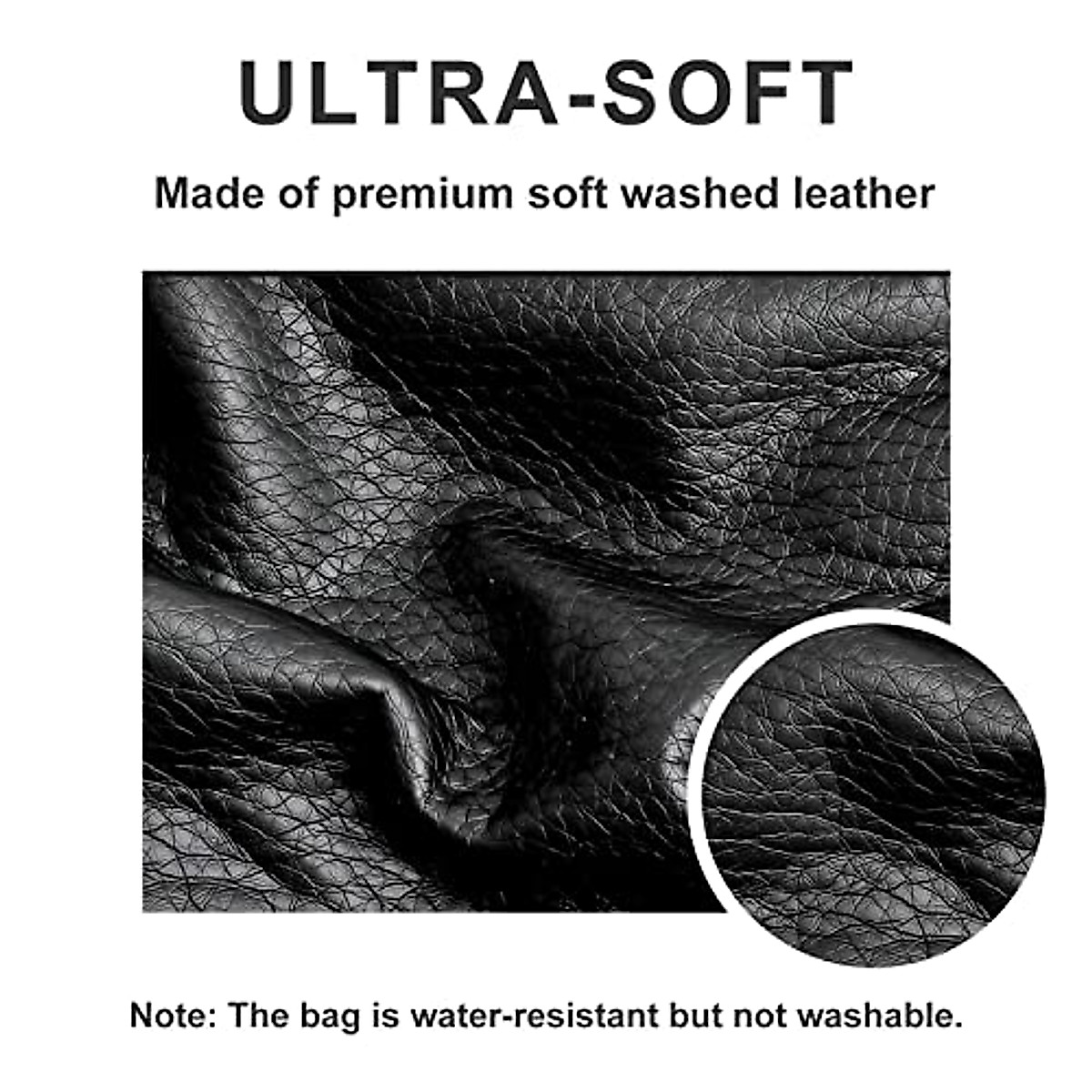 Montana West Crossbody Purses for Women Shoulder Bags Ultra Soft Washed Leather Multi Pocket Travel Flap Bags MWC-045BK