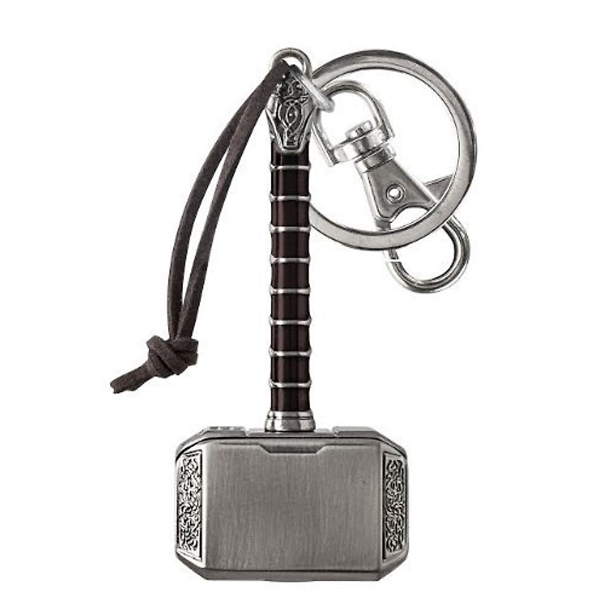 Marvel Thor Hammer 2 Pewter Key Ring , unisex-children, Grey