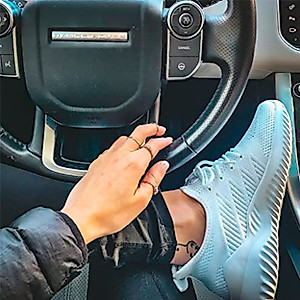 Akk White Sneakers for Women Walking Shoes Womens Comfy Tennis Memory Foam Gym Workout Athletic Nursing Running Work Shoes Size 9